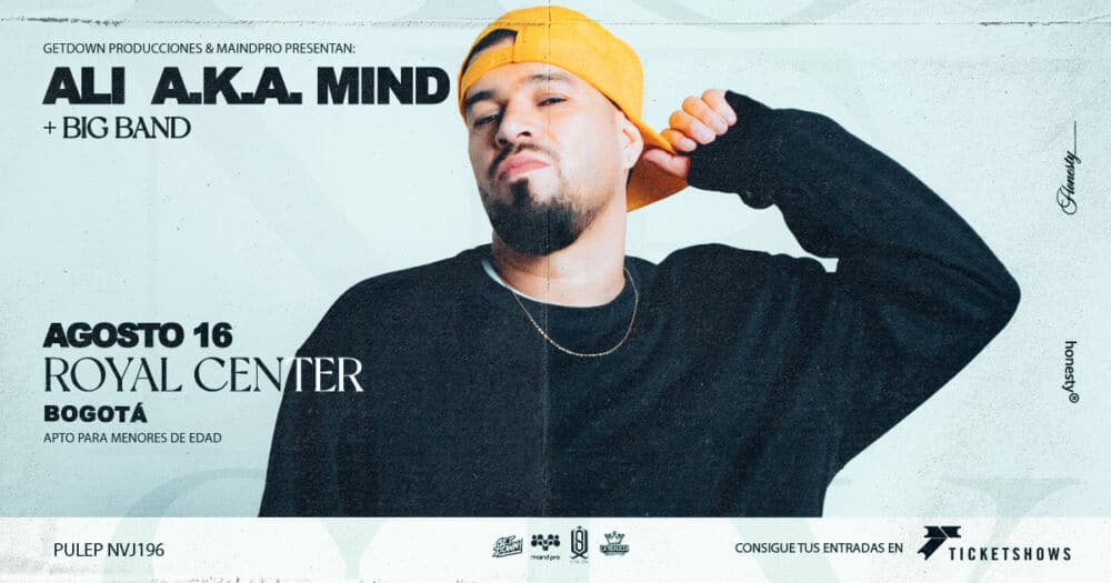 Show de Ali A.K.A Mind con Big Band en Bogotá - Orbital Press